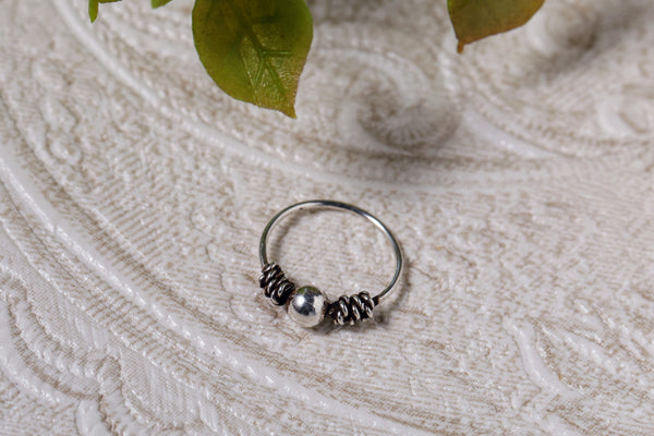 Deewani Silver Nose Ring – Sarwana