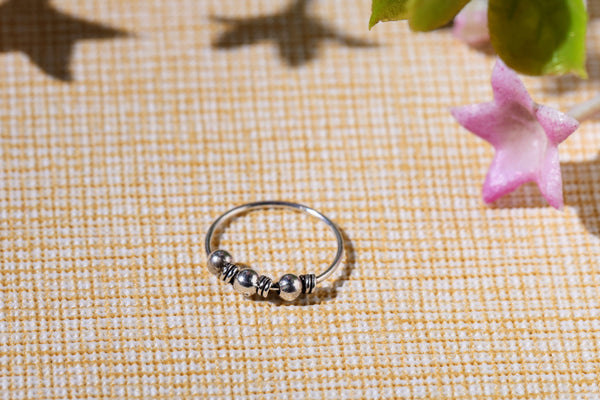 Shahzadi Silver Nose Ring – Sarwana