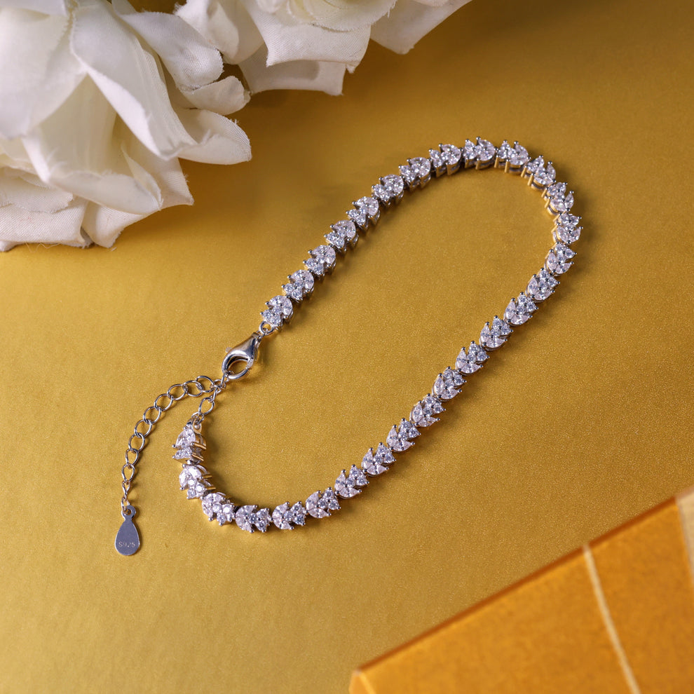 Enchanting Silver Bracelet – Sarwana